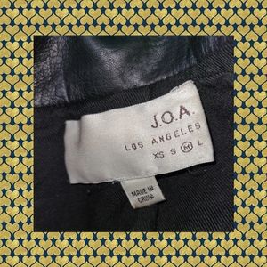 J.O.A. | Jackets & Coats | Joa Los Angeles Embroidered Faux Leather ...